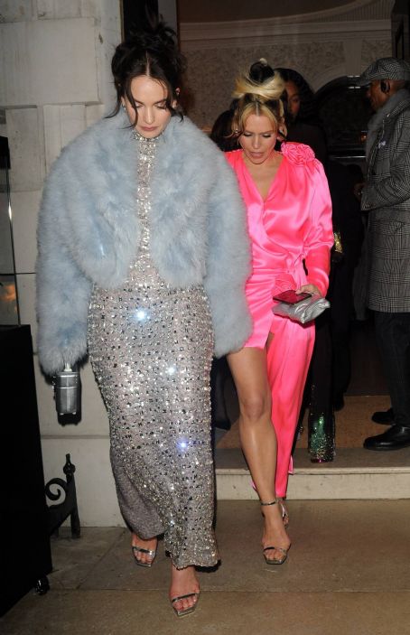 Lilly James With Billie Piper At British Vogue And Tiffany Co Party In London Famousfix