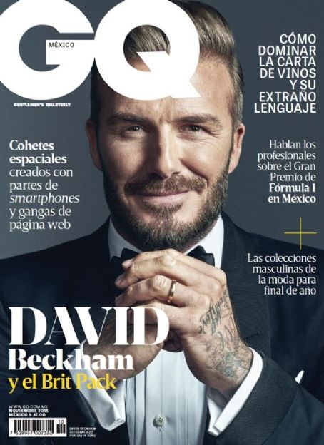 David Beckham Gq Magazine November 2015 Cover Photo Mexico