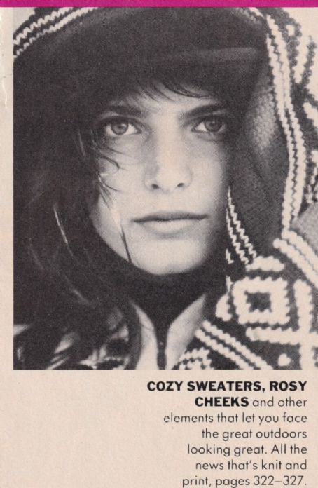 Stephanie Seymour Mademoiselle Magazine [united States] September