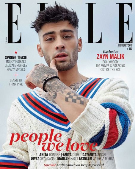 Zayn Malik, Elle Magazine February 2018 Cover Photo - India Zayn Malik, Elle Magazine February 2018 Cover Photo - India