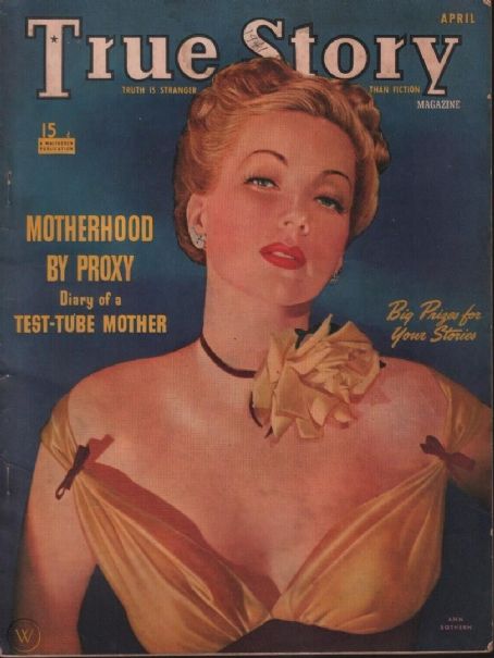 Ann Sothern, True Story Magazine April 1941 Cover Photo - United States Ann Sothern, True Story Magazine April 1941 Cover Photo - United States