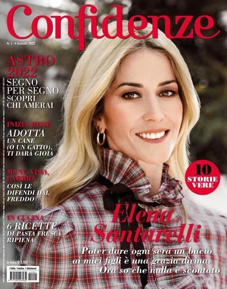 Elena Santarelli Confidenze Magazine Magazine 04 January 2022 Cover