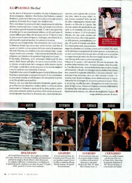 Elisabetta Canalis Vanity Fair Magazine Pictorial Italy 29 June 2011 Famousfix